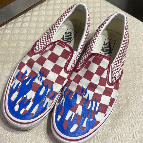 Vans | Shoes | Vans Custom Painted Sneakers | Poshmark
